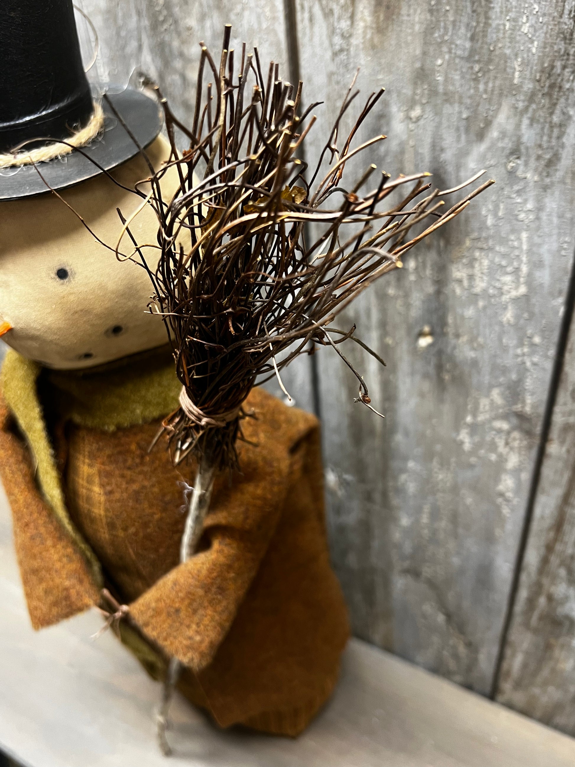 Snowman, 18", PARSON BROWN – Little Village Primitives