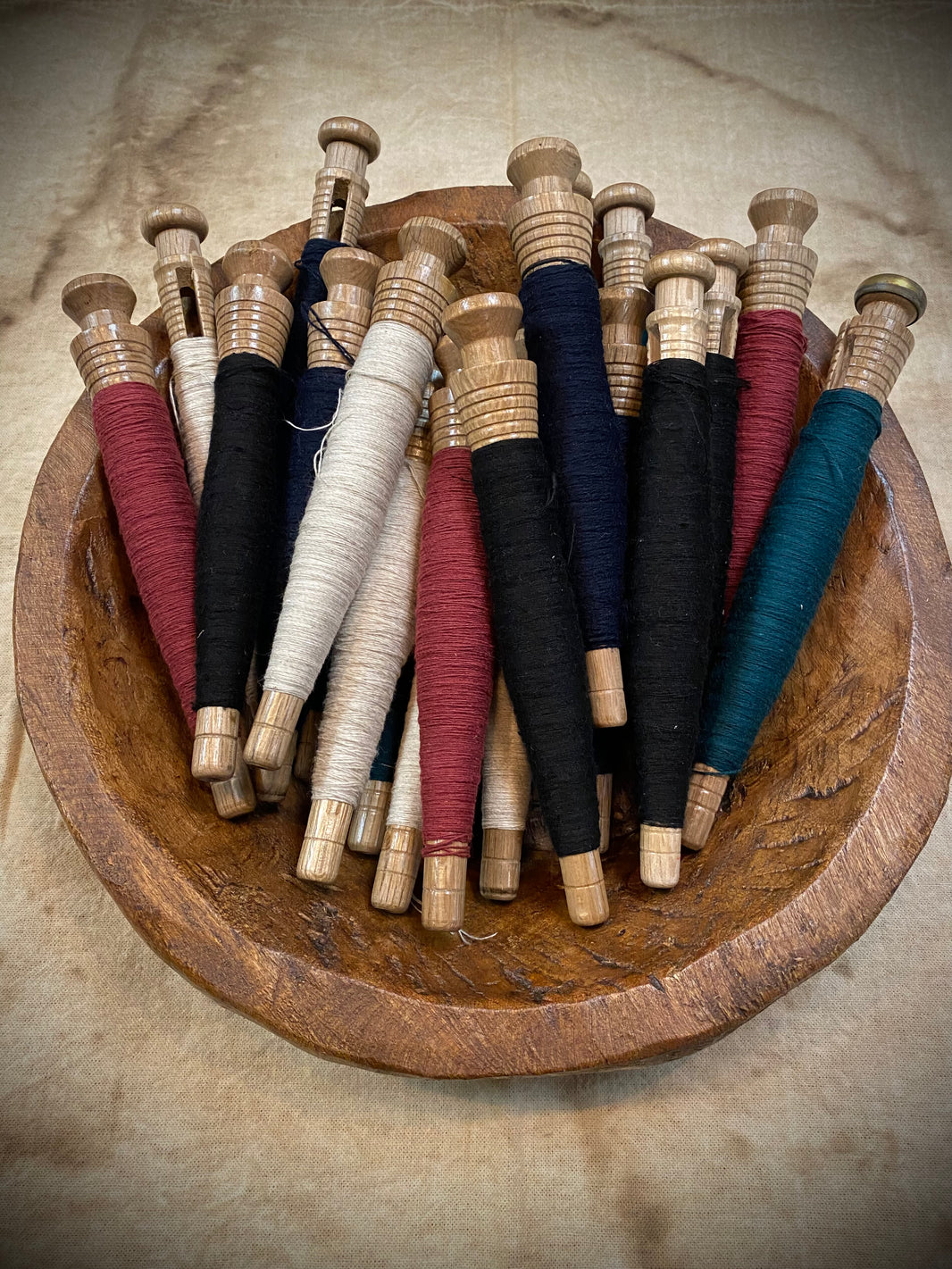 Bobbins, Spools, Spindles & Such – Little Village Primitives